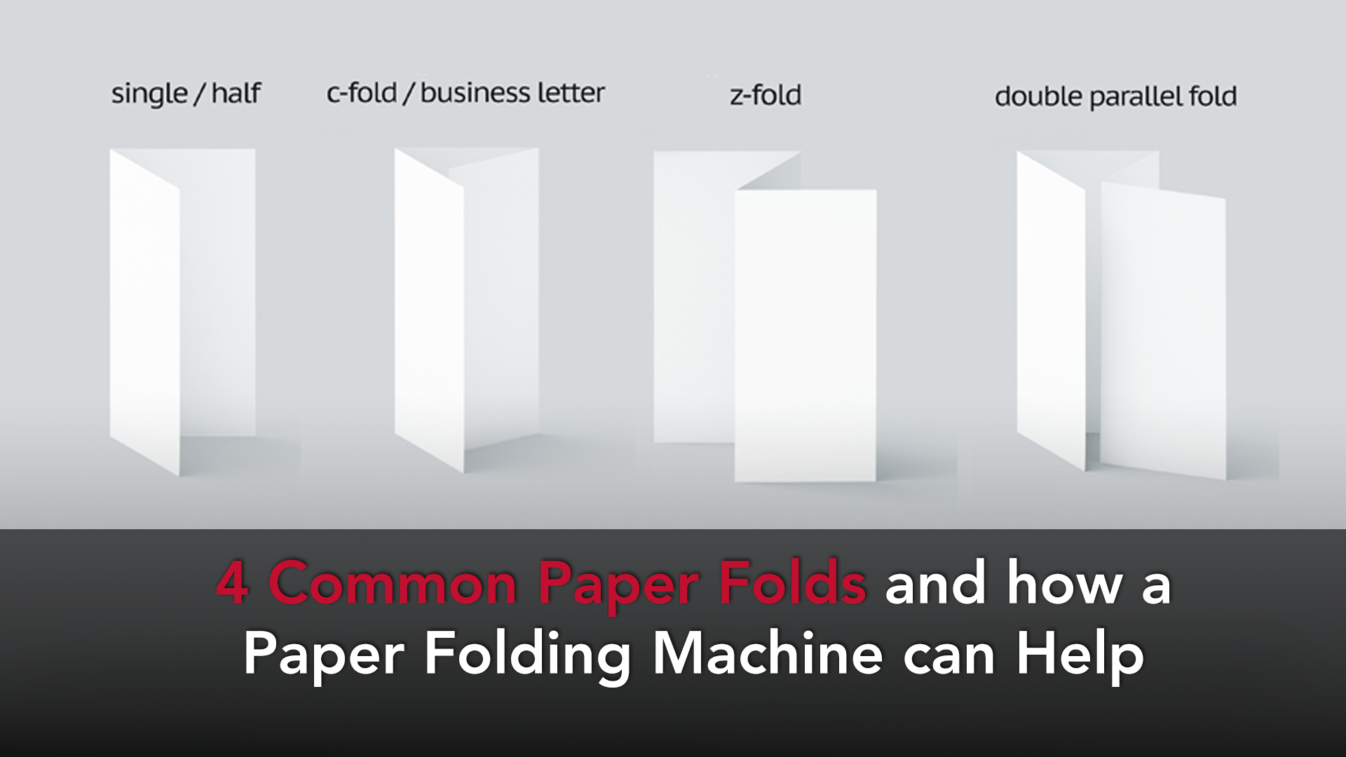 4 Common Paper Folds and how a Paper Folding Machine can Help